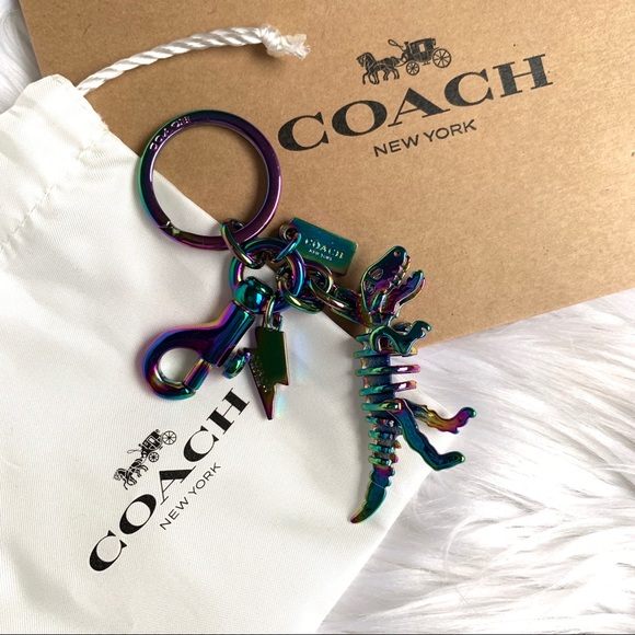 Coach | Bags | Coach Oil Slick Dinosaur Bag Charm | Poshmark